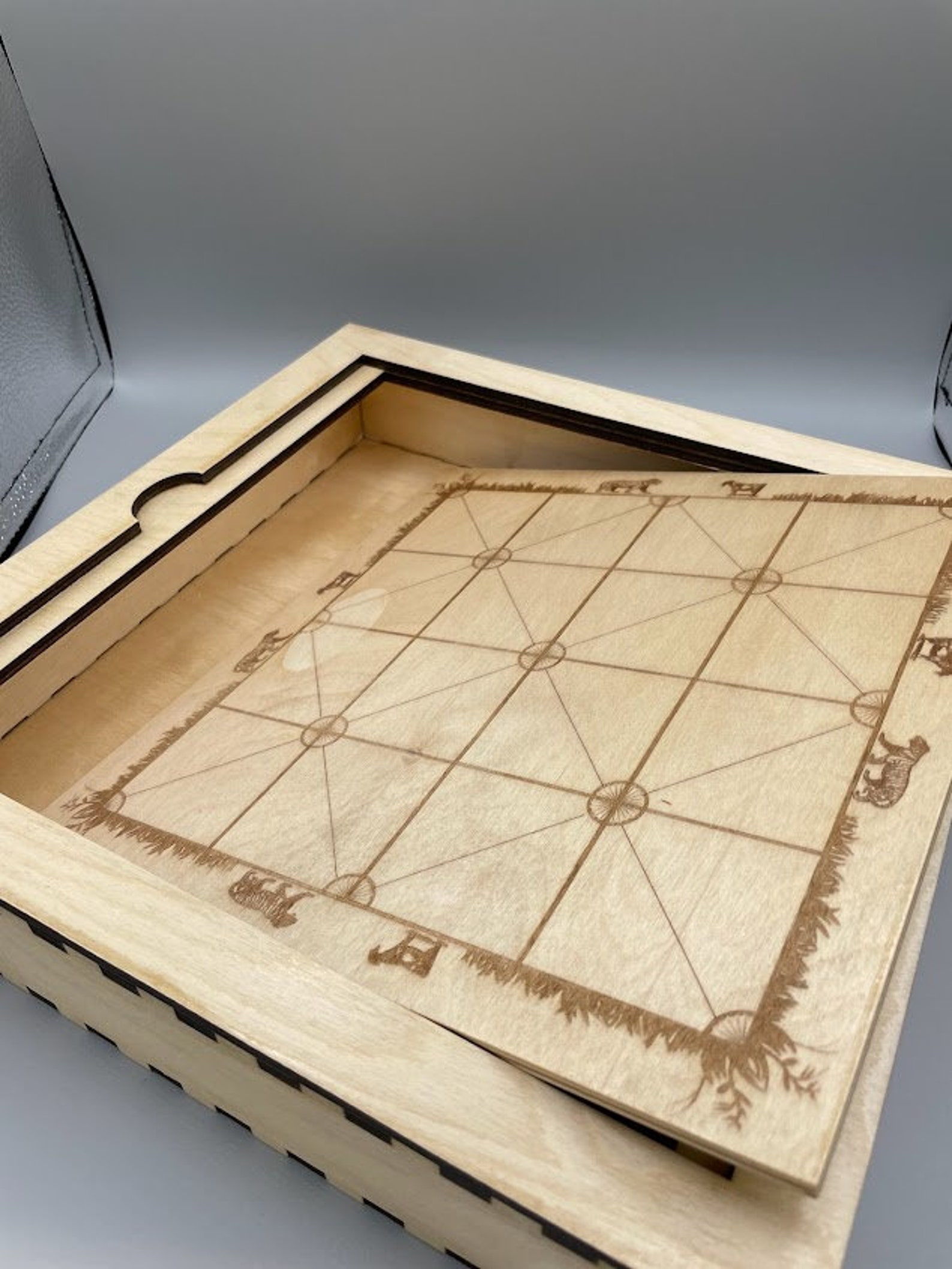 Multigame Box and Boards SVG FILE ONLY, Game Box, Chess Board, Hneftafl ...