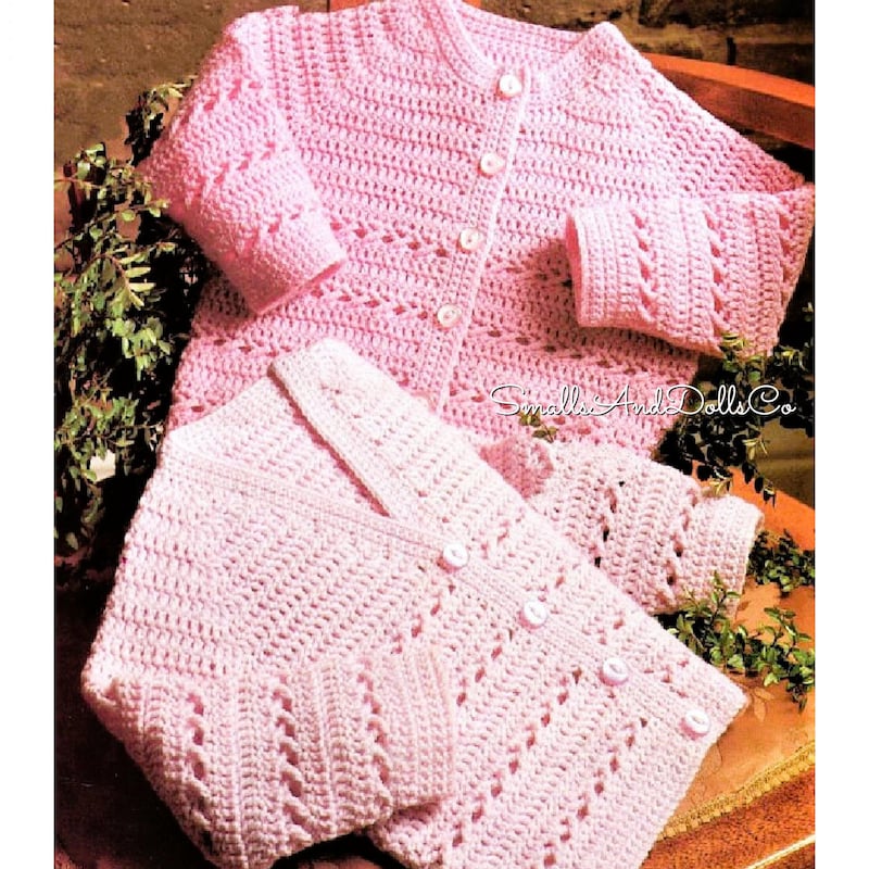 Rose Pink Baby Cardigan - Etsy UK