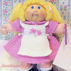 Vintage Crochet Patterns Cabbage Patch Kids Dolls Outfits 20 Designs ...