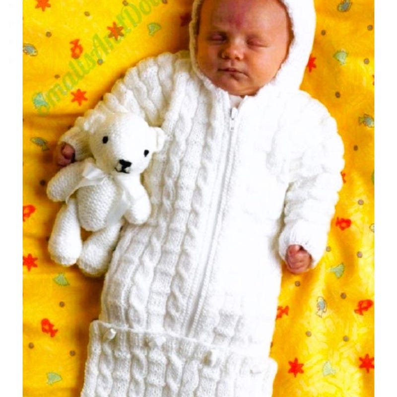 Baby Bunting Pattern Knit - Etsy