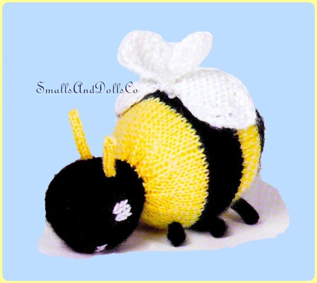 Vintage Knitting Pattern 9" Baby Bumblebee PDF Instant Digital Download ...