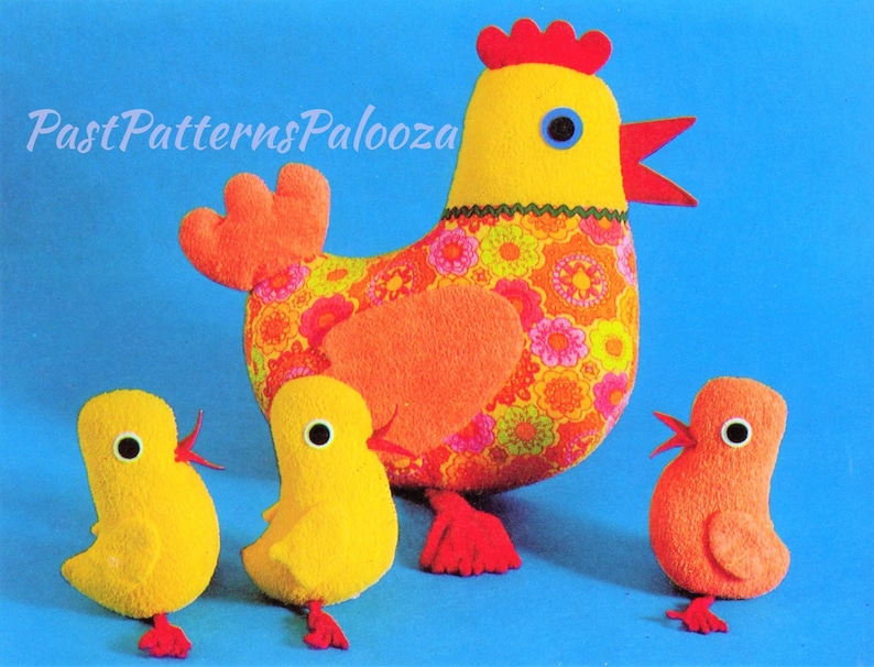 Vintage Sewing Pattern 12 Henrietta Hen and Her 5 - Etsy