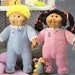 Vintage Crochet Pattern 16 Inch Soft Sculpture Cabbage Patch Kids Doll ...