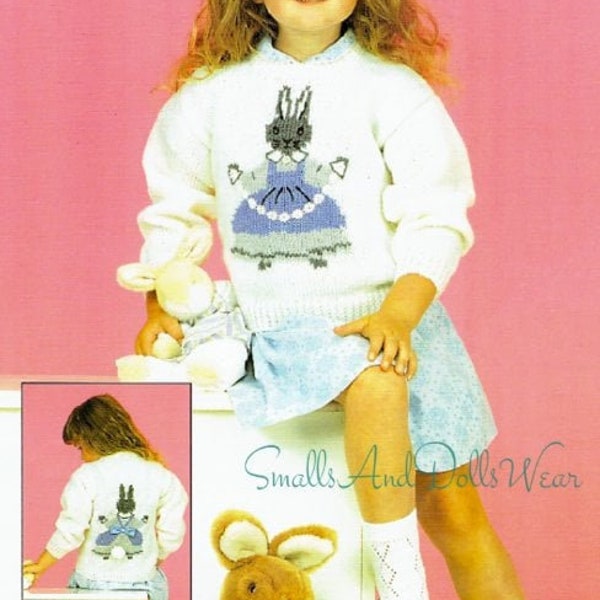 Bunny Sweater Knitting Pattern - Etsy