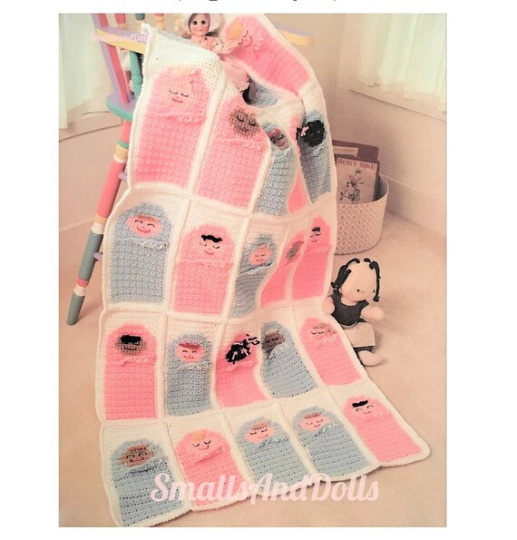 Vintage Crochet Pattern Bundled Babies Baby Blanket Afghan PDF - Etsy