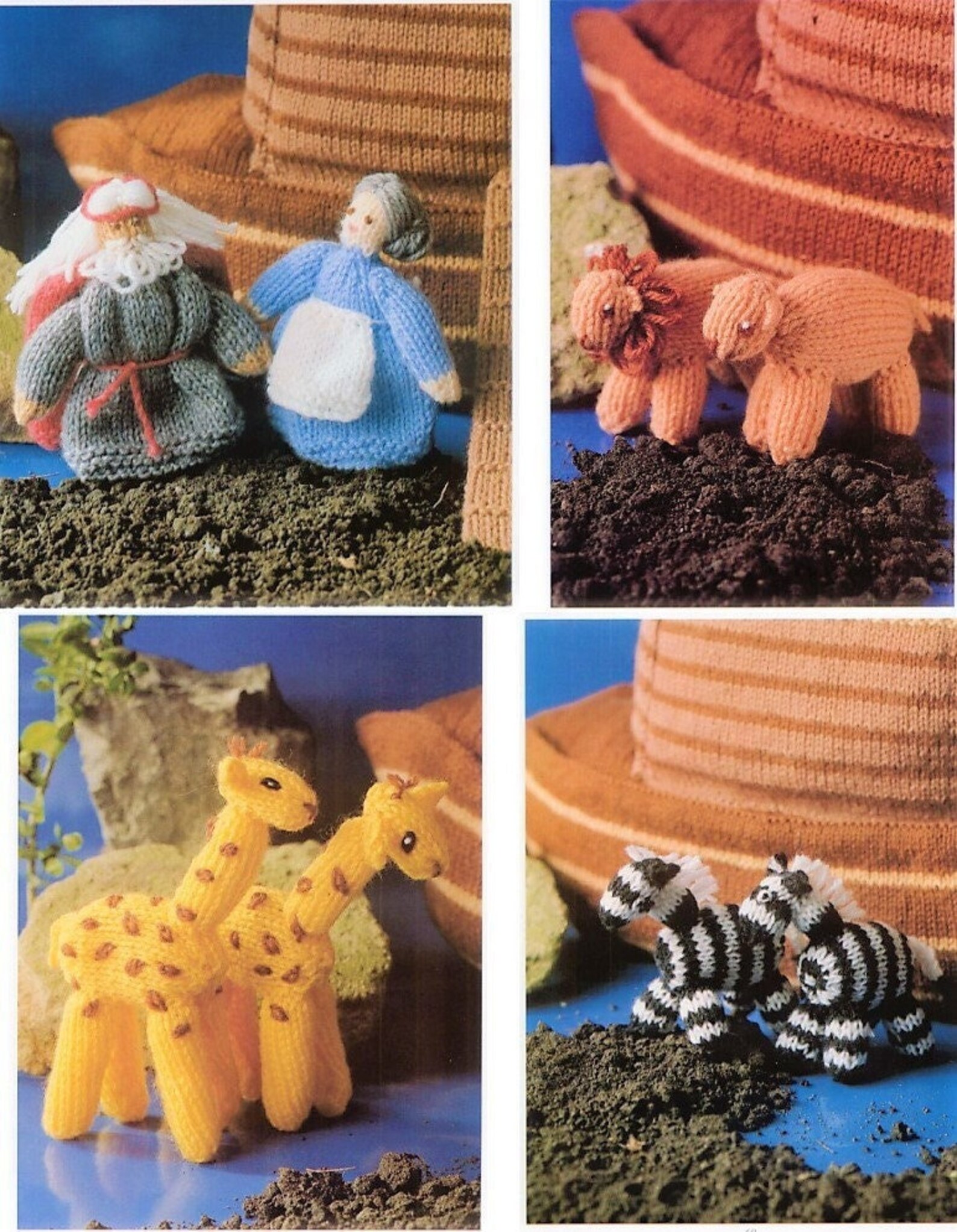 Vintage Knitting Pattern Knit Noahs Ark Amigurumi Dolls & - Etsy UK