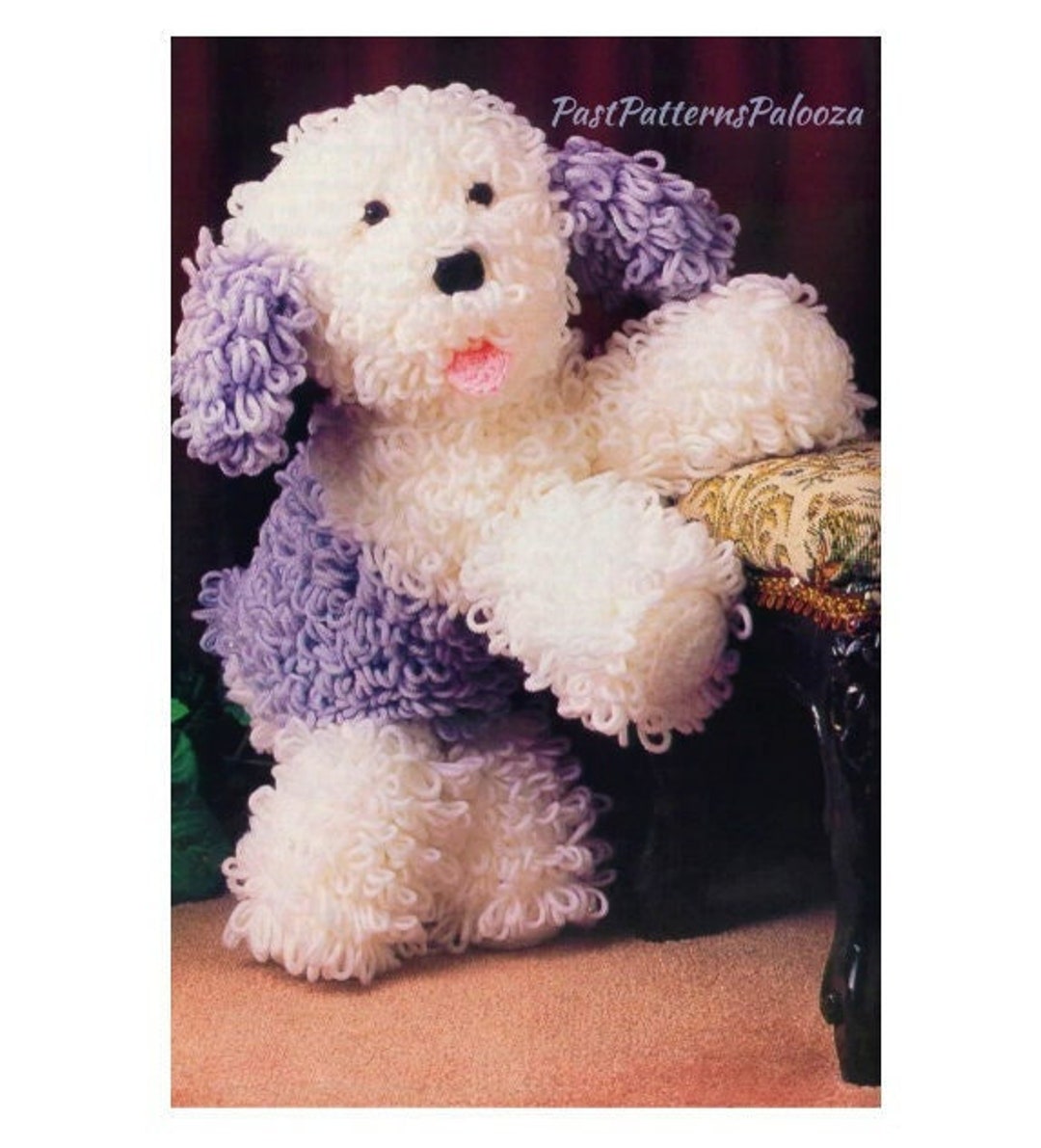 Vintage Crochet Pattern 12 English Sheepdog Dog Soft Toy Doll PDF ...