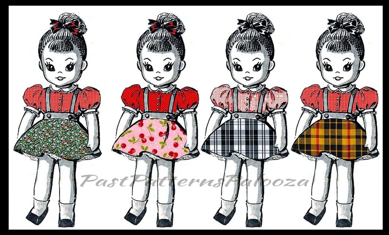 Vintage Sewing Pattern 18 Little Miss Dolls and Clothes - Etsy Canada
