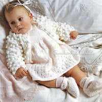 Baby Girl Coat Knitting Pattern - Etsy Canada