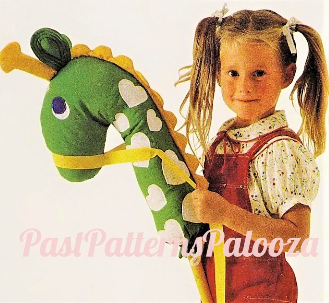 Vintage Sewing Pattern Hobby Horse Giraffe Soft Toy PDF Instant Digital ...