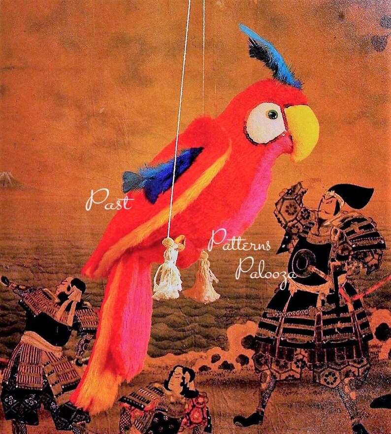 Vintage Sewing Pattern 24 Macaw Parrot Faux Fur Fabric - Etsy