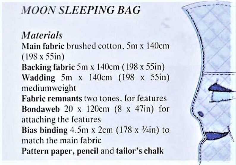 Vintage Sewing Pattern Cute Celestial Moon Kids Toddler - Etsy