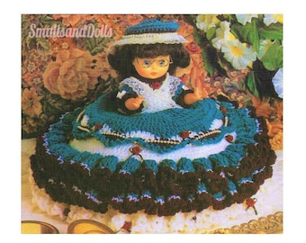 Vintage Crochet Pattern Elegant Victorian Rose Pillow Doll Bed - Etsy