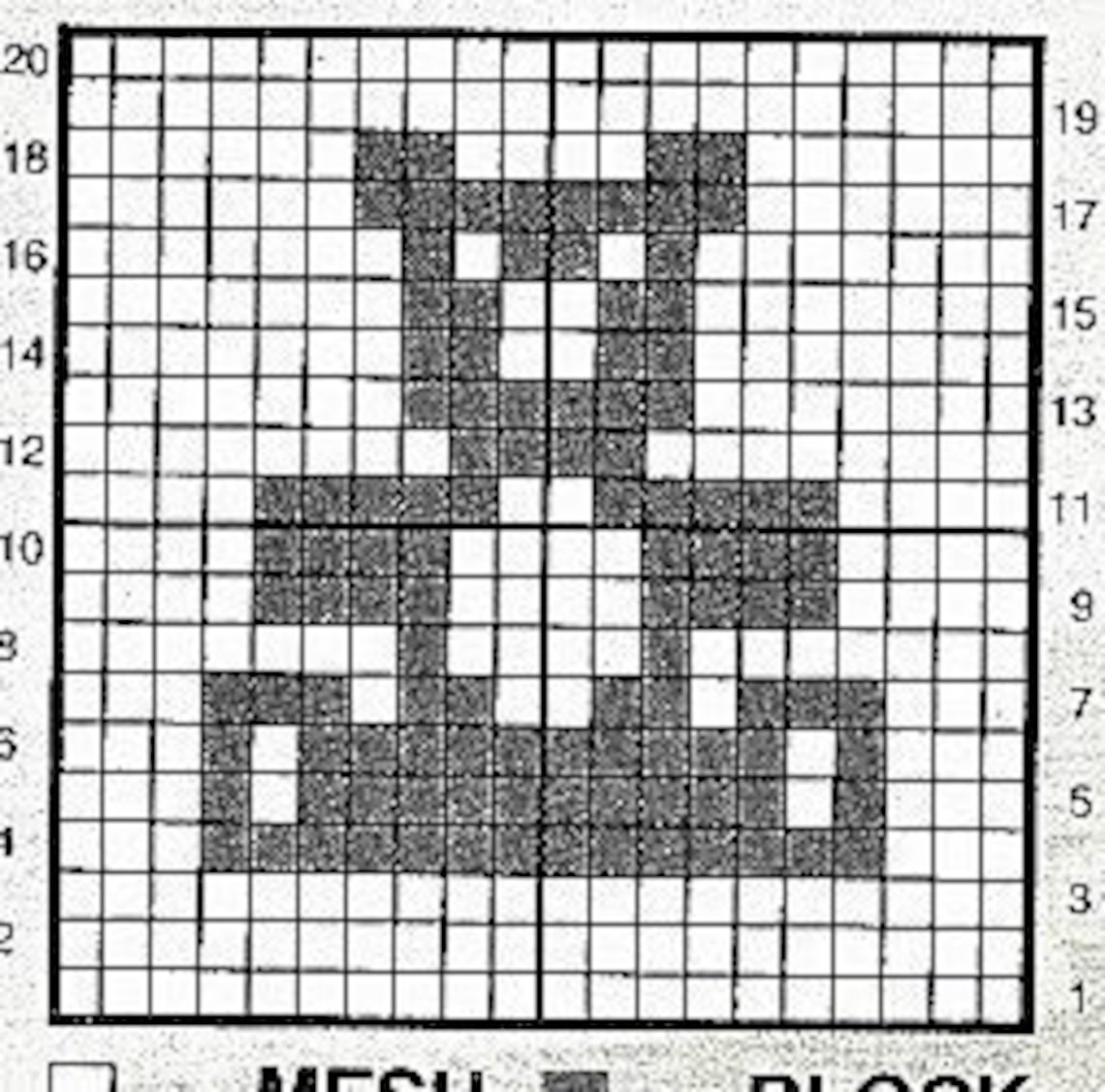 Vintage Filet Crochet Pattern Baby Bear Blocks and Bows - Etsy
