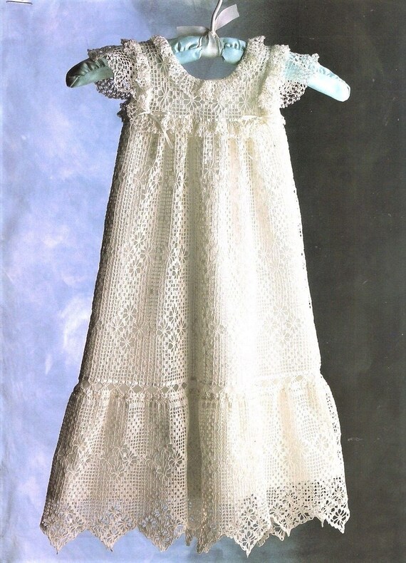 Vintage Thread Crochet Pattern Baby Girl Lacy Antique Heirloom - Etsy