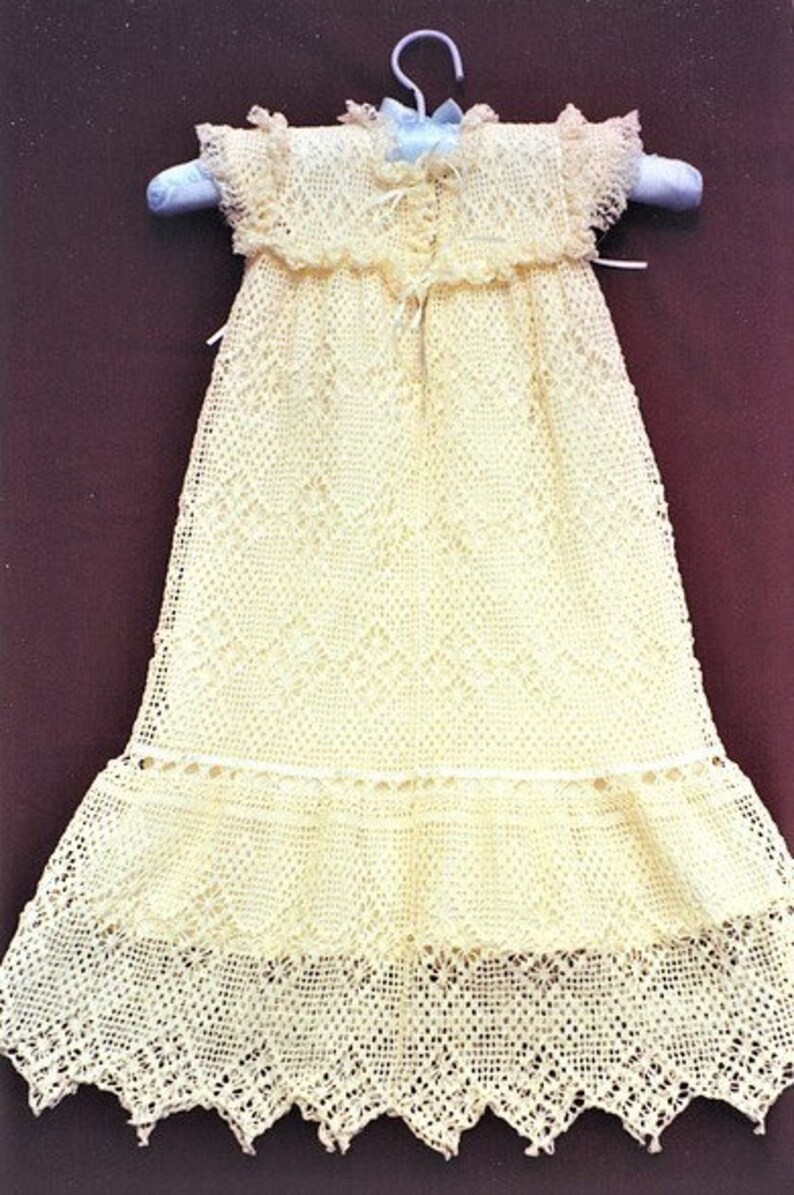 Vintage Thread Crochet Pattern Baby Girl Lacy Antique Heirloom - Etsy