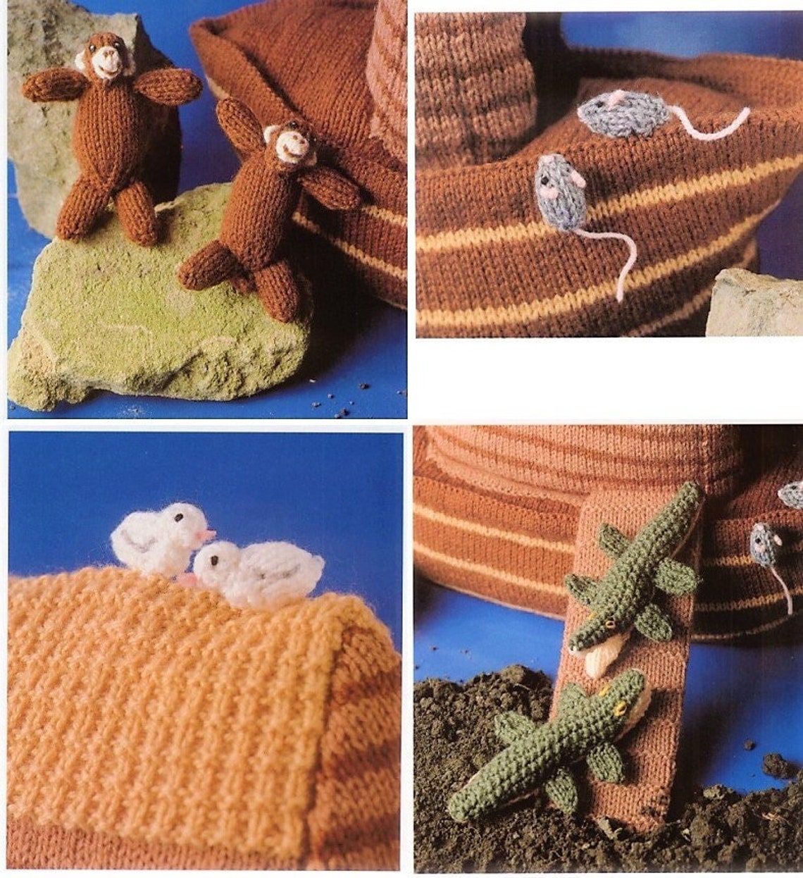 Vintage Knitting Pattern Knit Noahs Ark Amigurumi Dolls & - Etsy UK