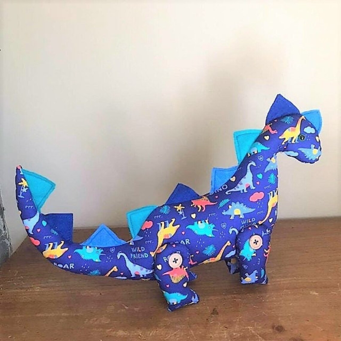 Vintage Sewing Pattern 17 Fabric Stegosaurus Dinosaur - Etsy