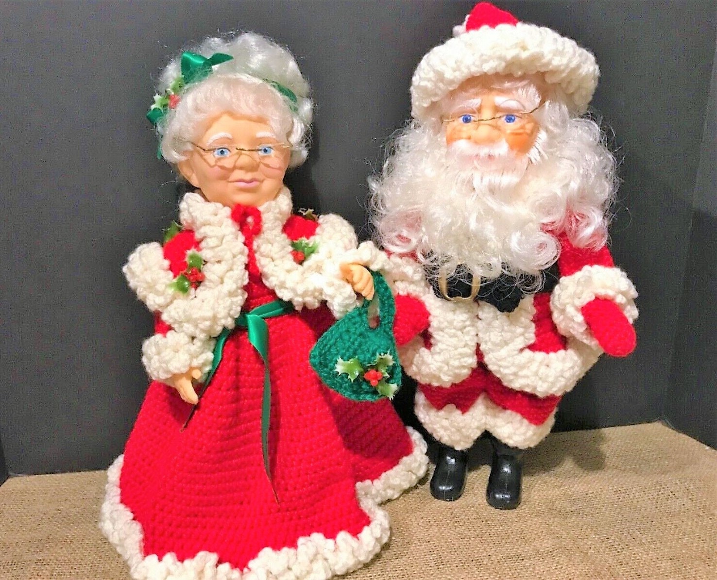 Vintage Crochet Pattern Classic Santa & Mrs Claus Christmas - Etsy