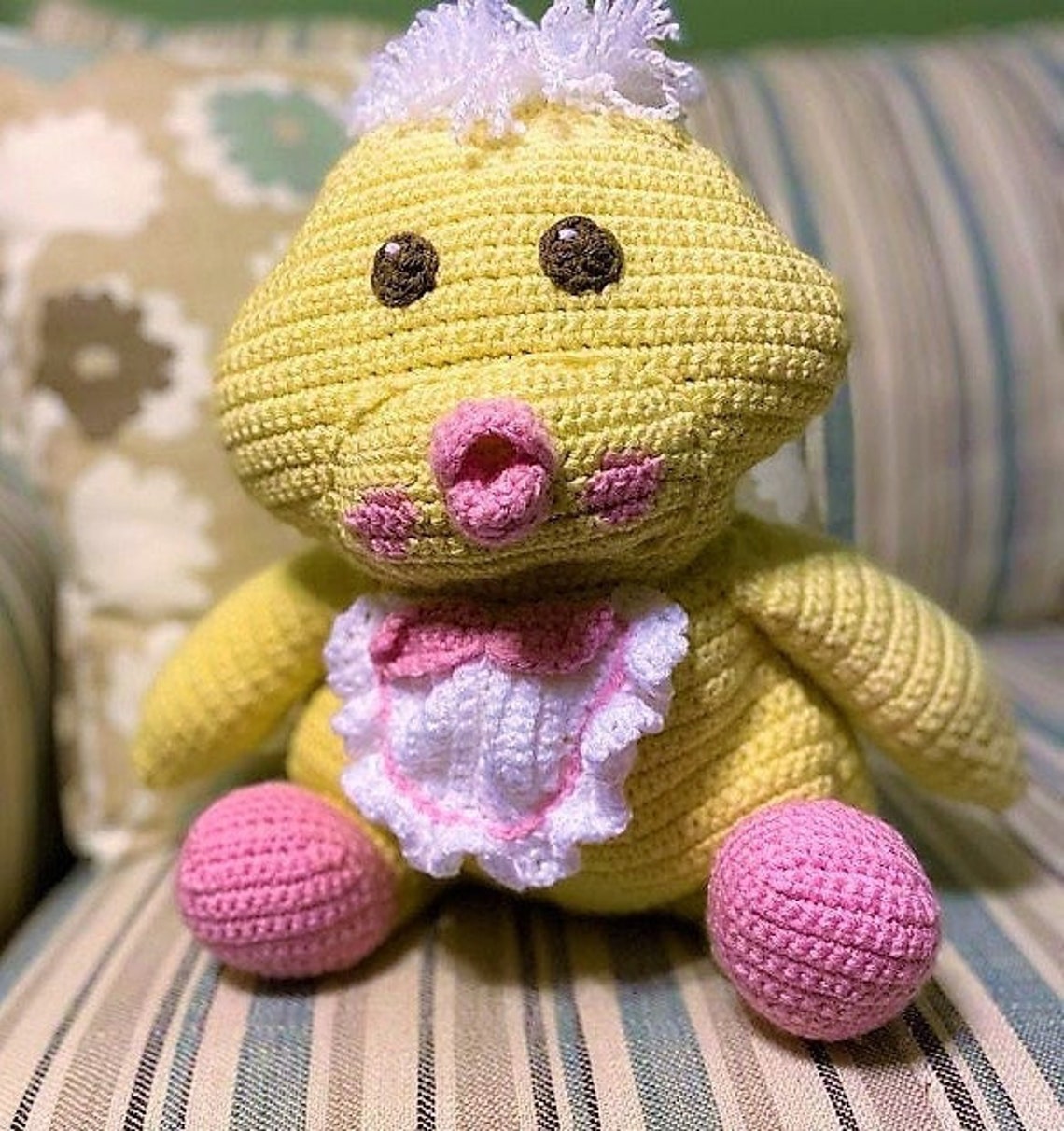 Vintage Crochet Pattern the Puffalumps Mama Duck Baby Duckling - Etsy