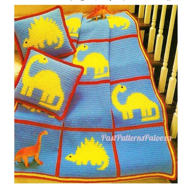 Crochet Dinosaur Blanket - Etsy