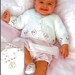 Vintage Knitting Pattern Knit Baby Girl Rosebud Diamond Cardigan ...