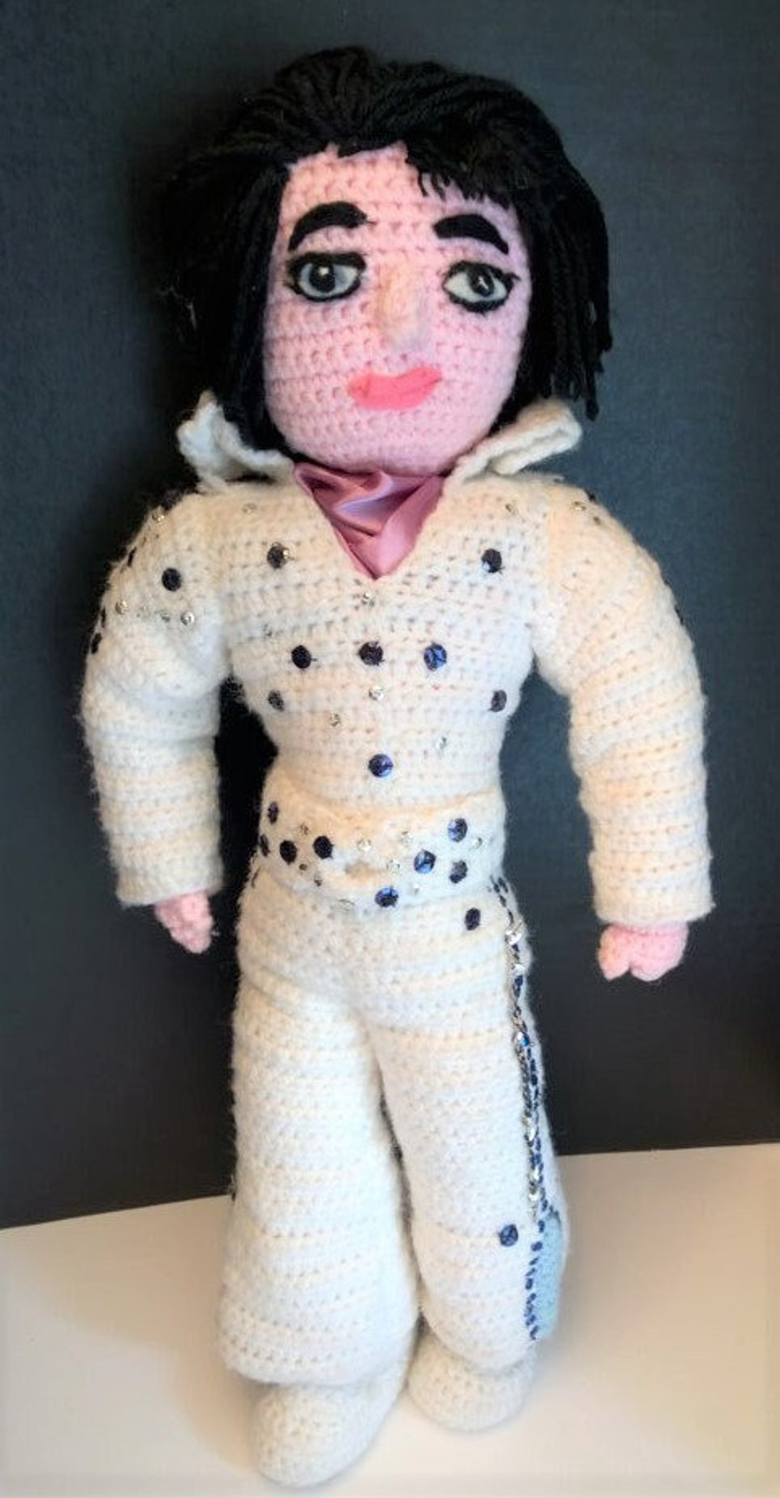 Vintage Crochet Pattern 21 Elvis Doll Soft Toy Vegas Era PDF Instant ...