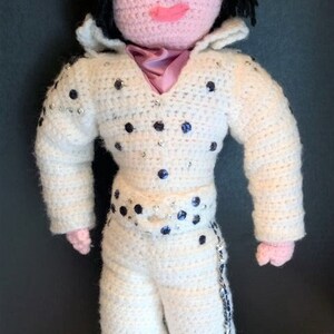Vintage Crochet Pattern 21" Elvis Doll Soft Toy Vegas Era PDF Instant ...