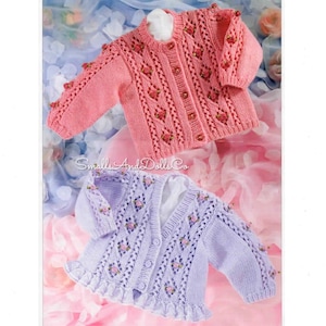 Vintage Knitting Pattern Baby Toddler Little Girl Flower Diamonds ...