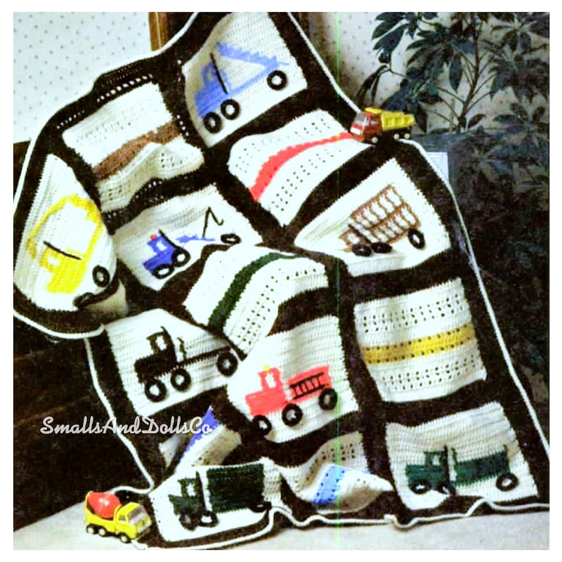 Crochet Pattern Applique Vehicles - Etsy