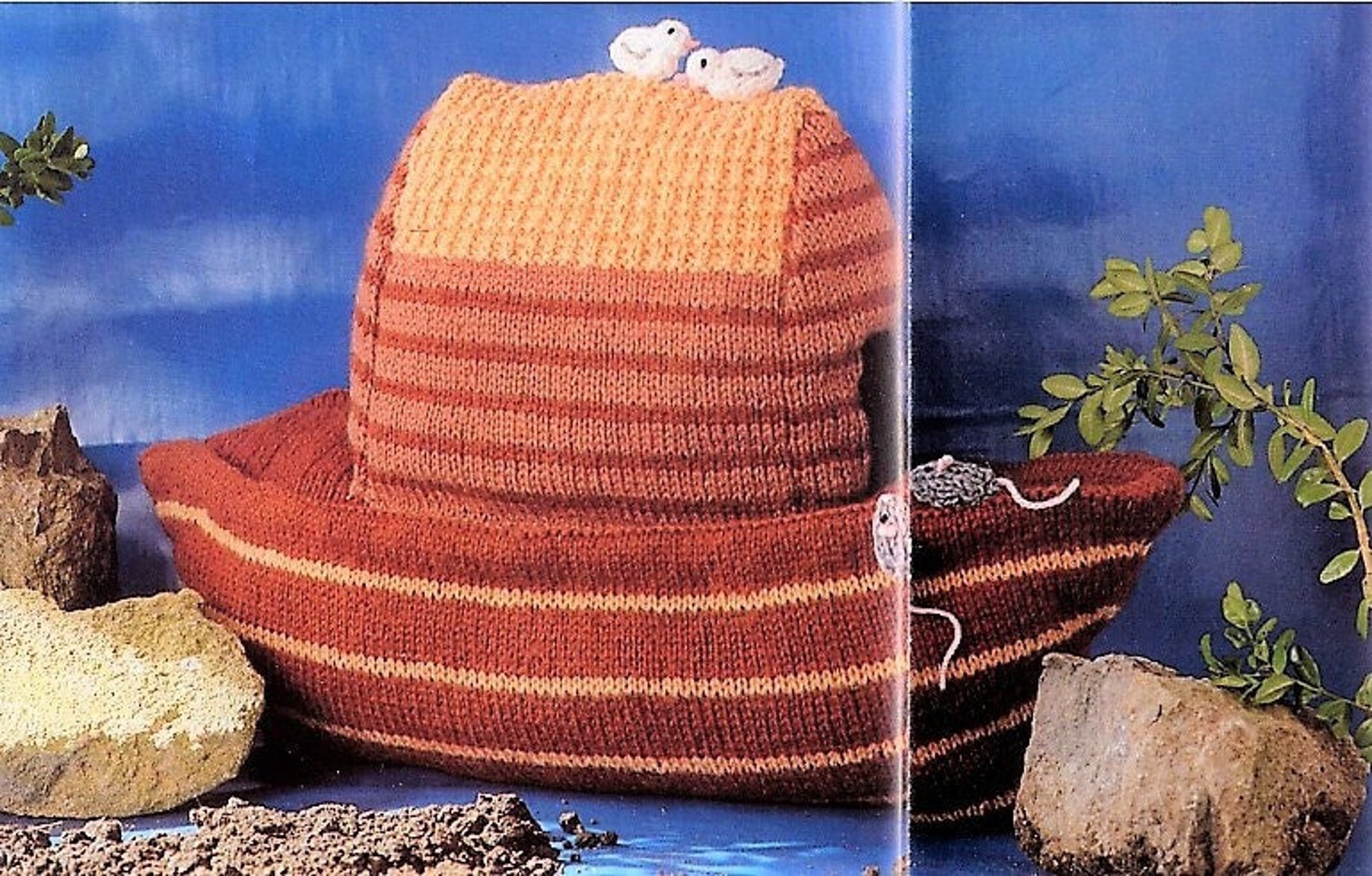 Vintage Knitting Pattern Knit Noahs Ark Amigurumi Dolls & - Etsy