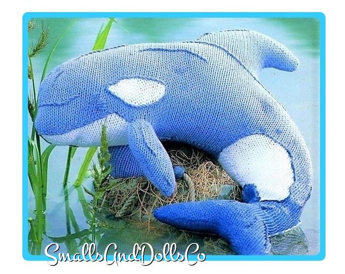 Dolphin Knitting Pattern, PDF, Instant Download - Etsy Canada