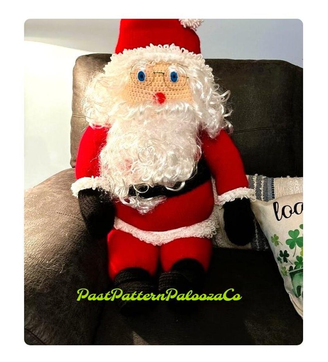 Vintage Crochet Pattern Large 36" Santa Claus Amigurumi Doll PDF ...