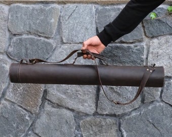 Leather Poster Tube - Etsy