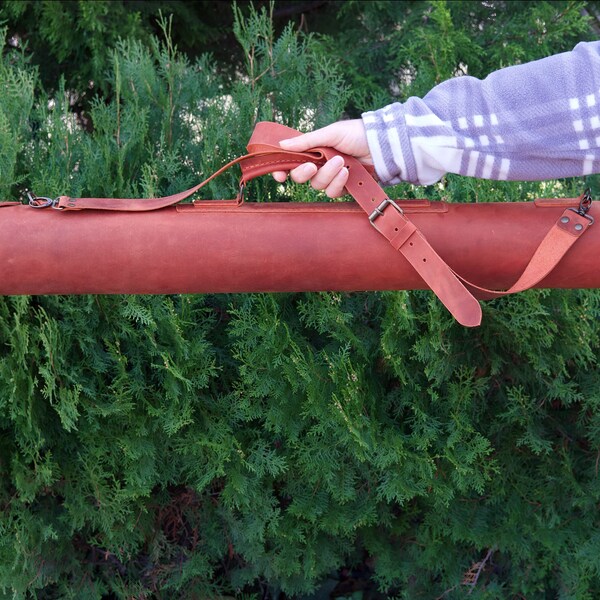 Leather Map Tube - Etsy
