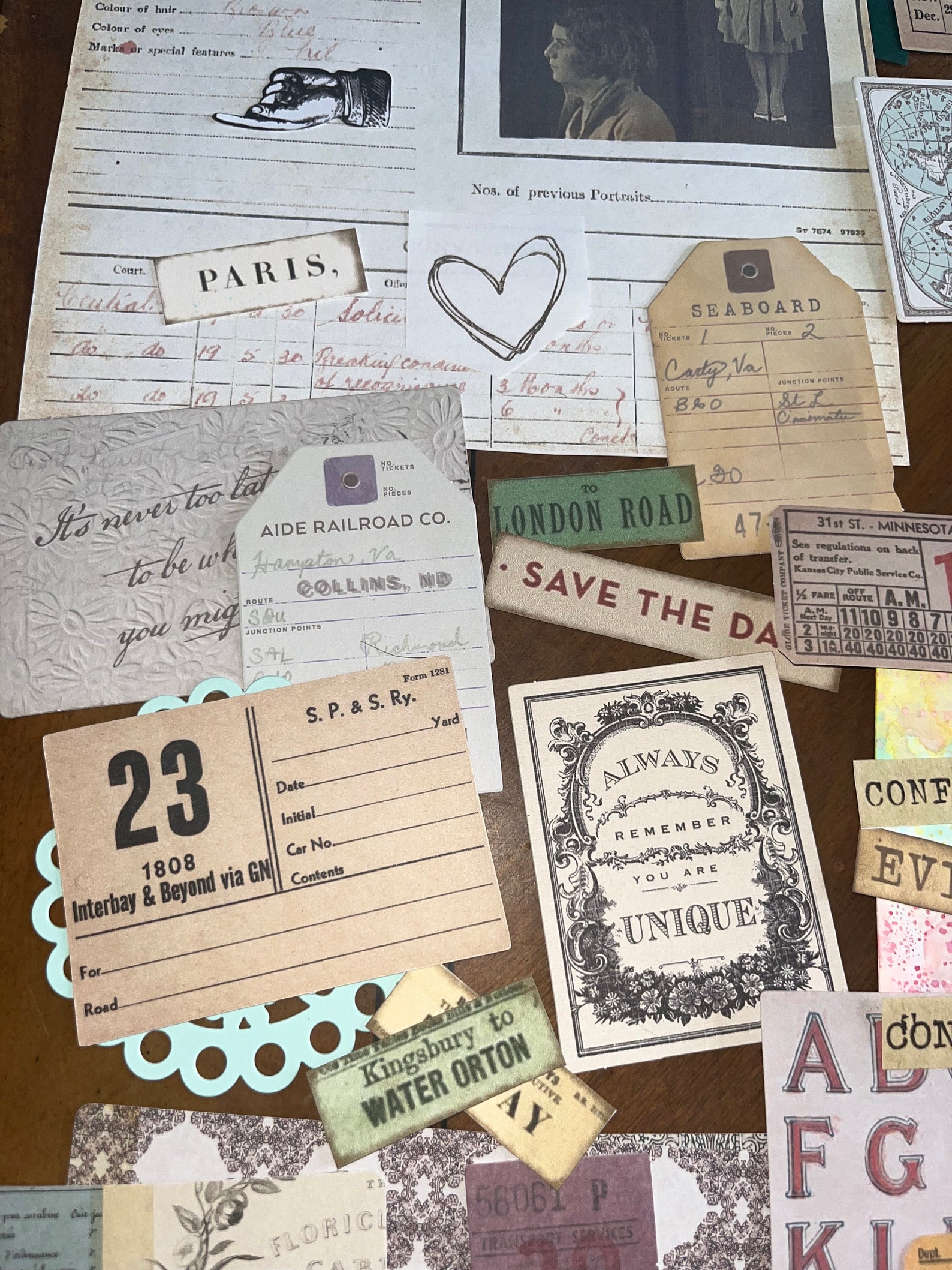 HUGE Lot of Junk Journal/scrapbook Ephemera - Etsy
