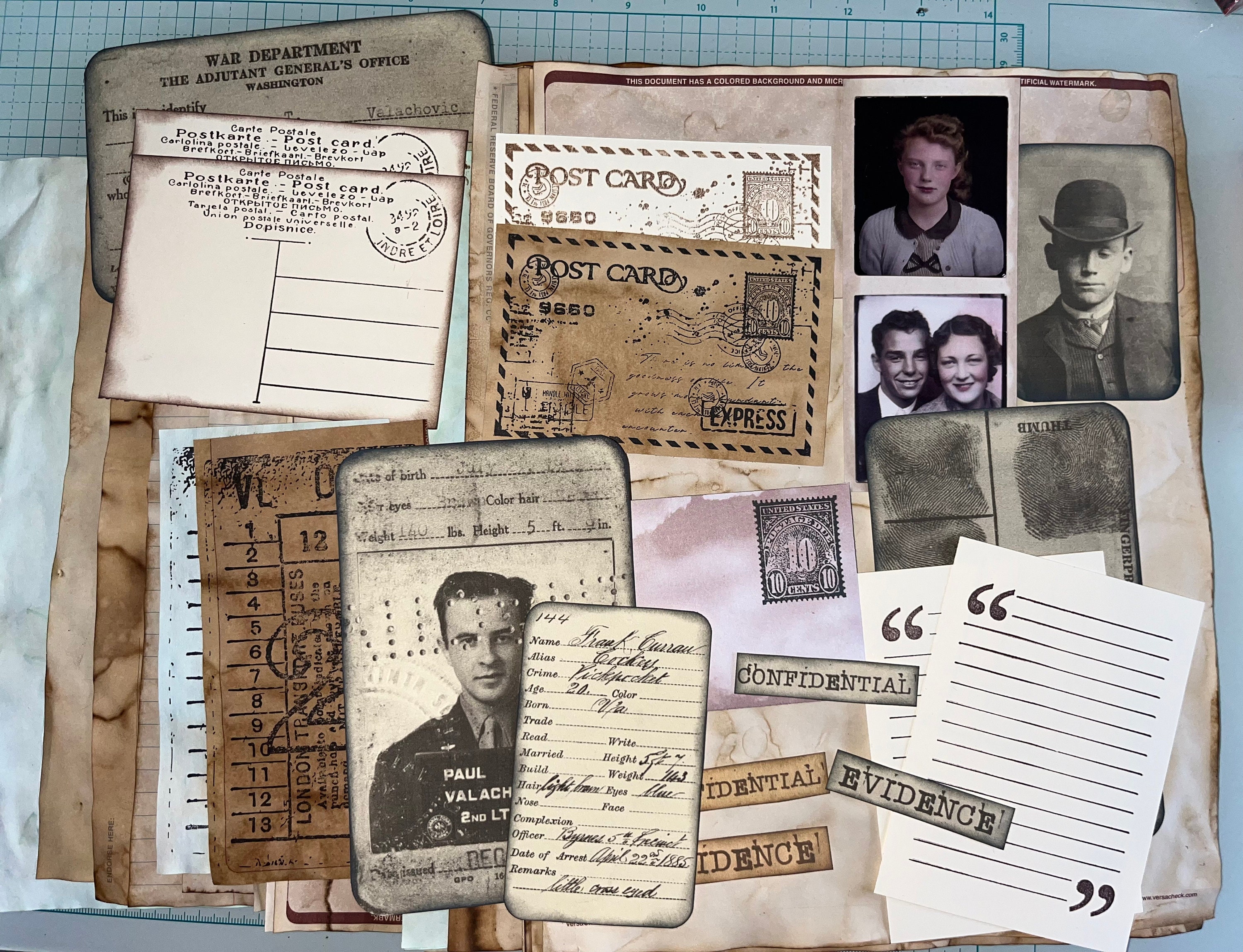 Junk Journal Ephemera.. Crime Ephemera - Etsy