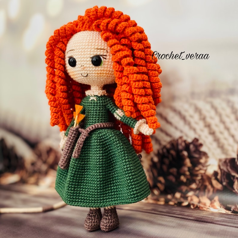 Amigurumi Crochet Merida Doll - Etsy