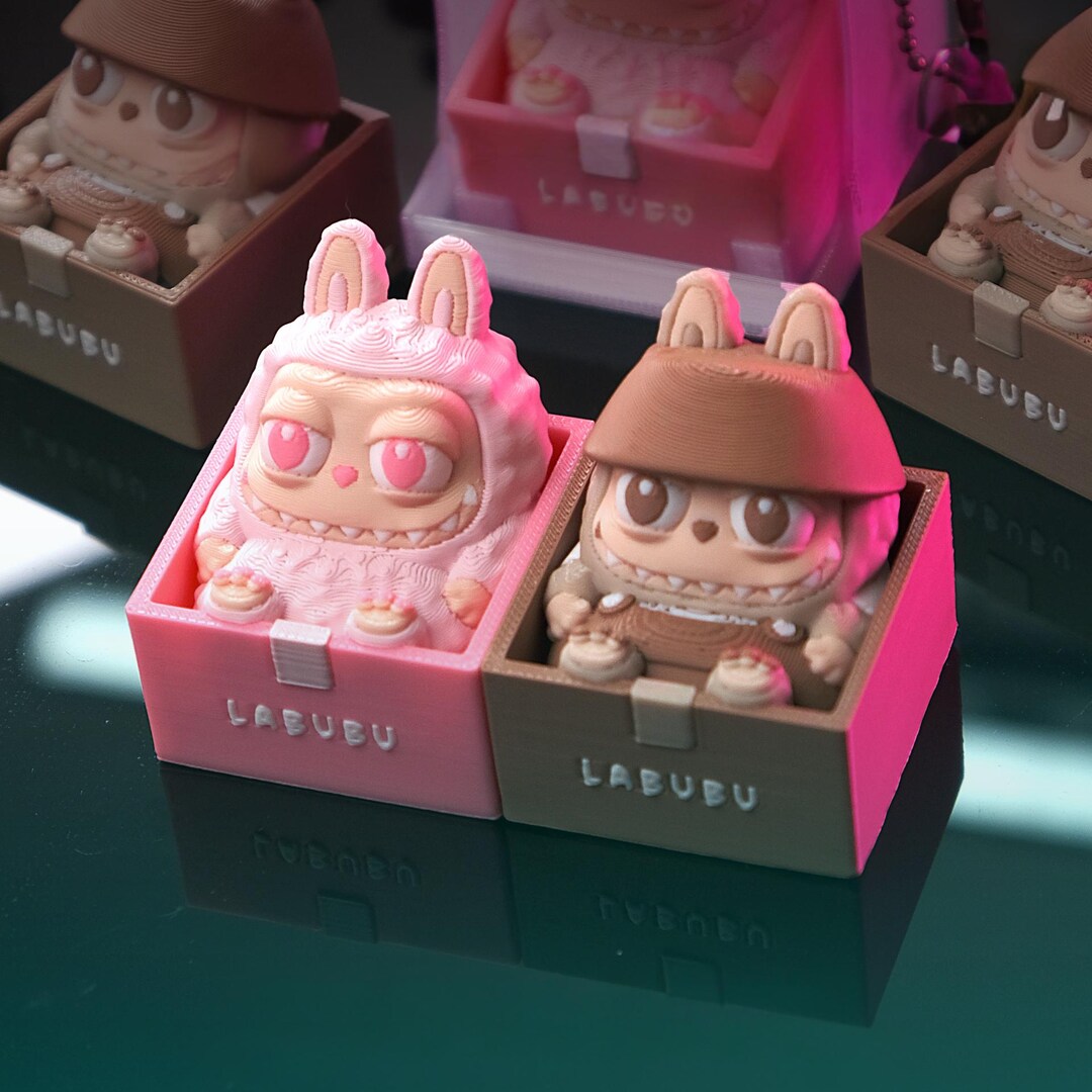 Labubu Doll Box Art – 7-pack 3D Printing Files | Kawaii Miniature | Art ...