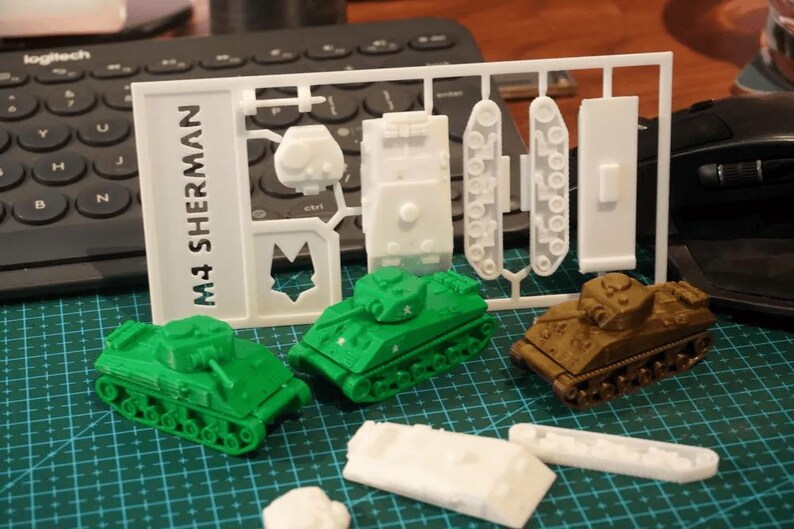 M4 Sherman Tank Kit Card – 3D Printable Model | STL File for Hobbyists ...