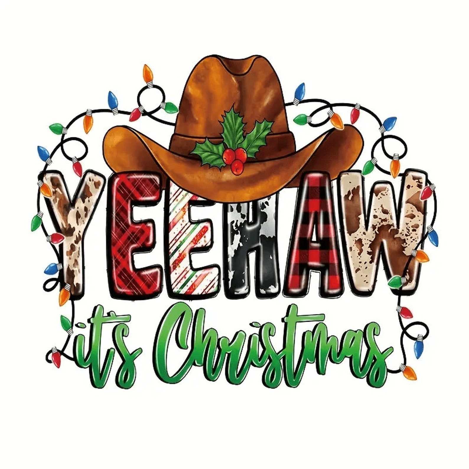Yeehaw Its Christmas - Etsy
