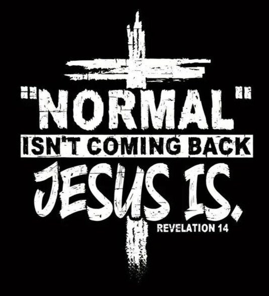 Normal Isn't Coming Back, Jesus is With Cross - Etsy