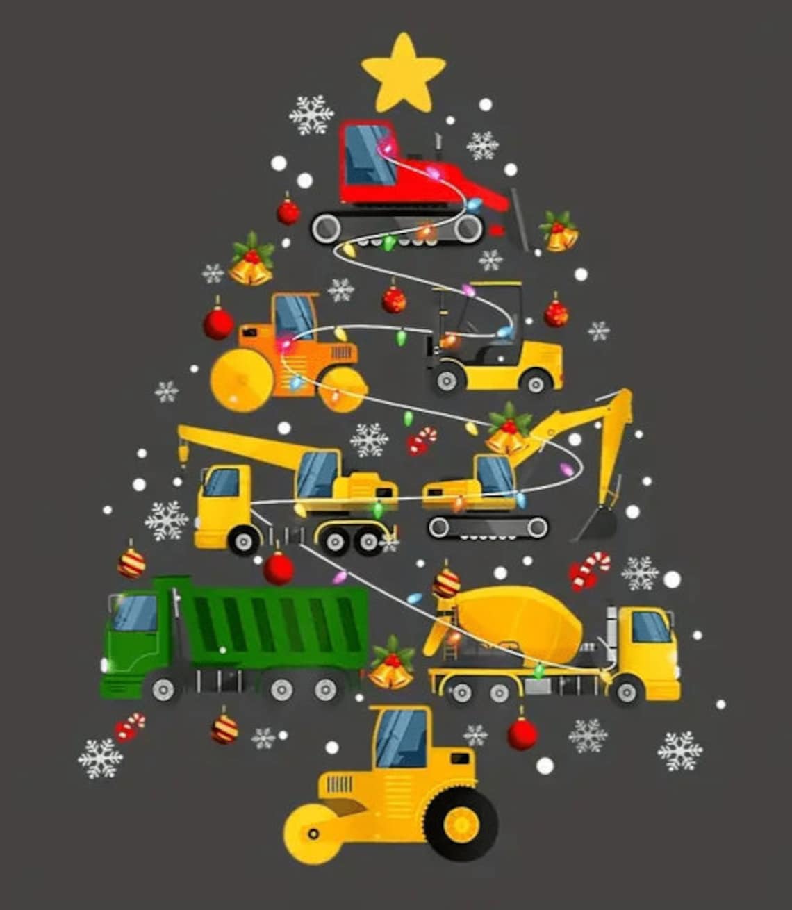 Construction Equipment Christmas Tree - Etsy