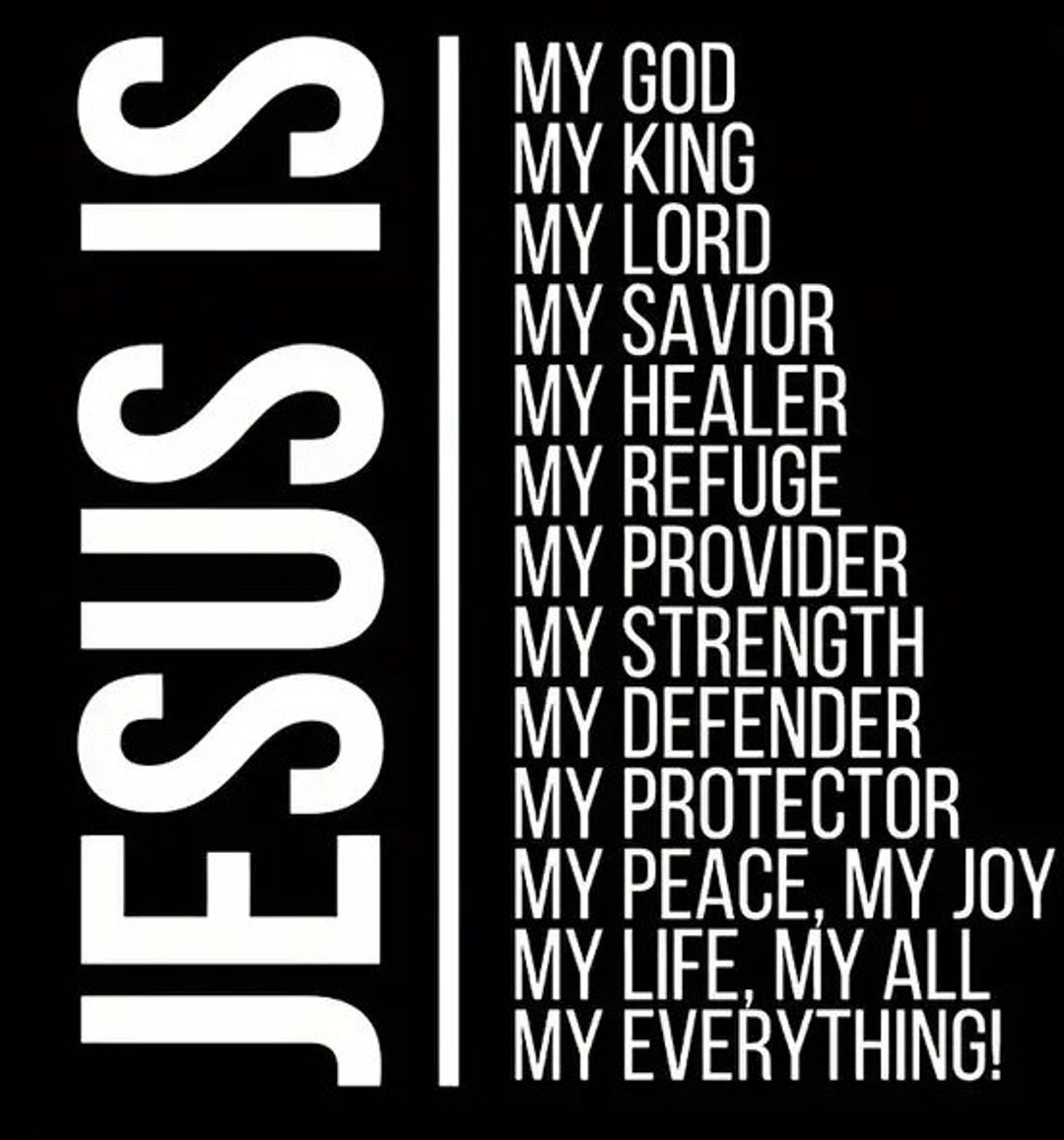 Jesus IS Png - Etsy