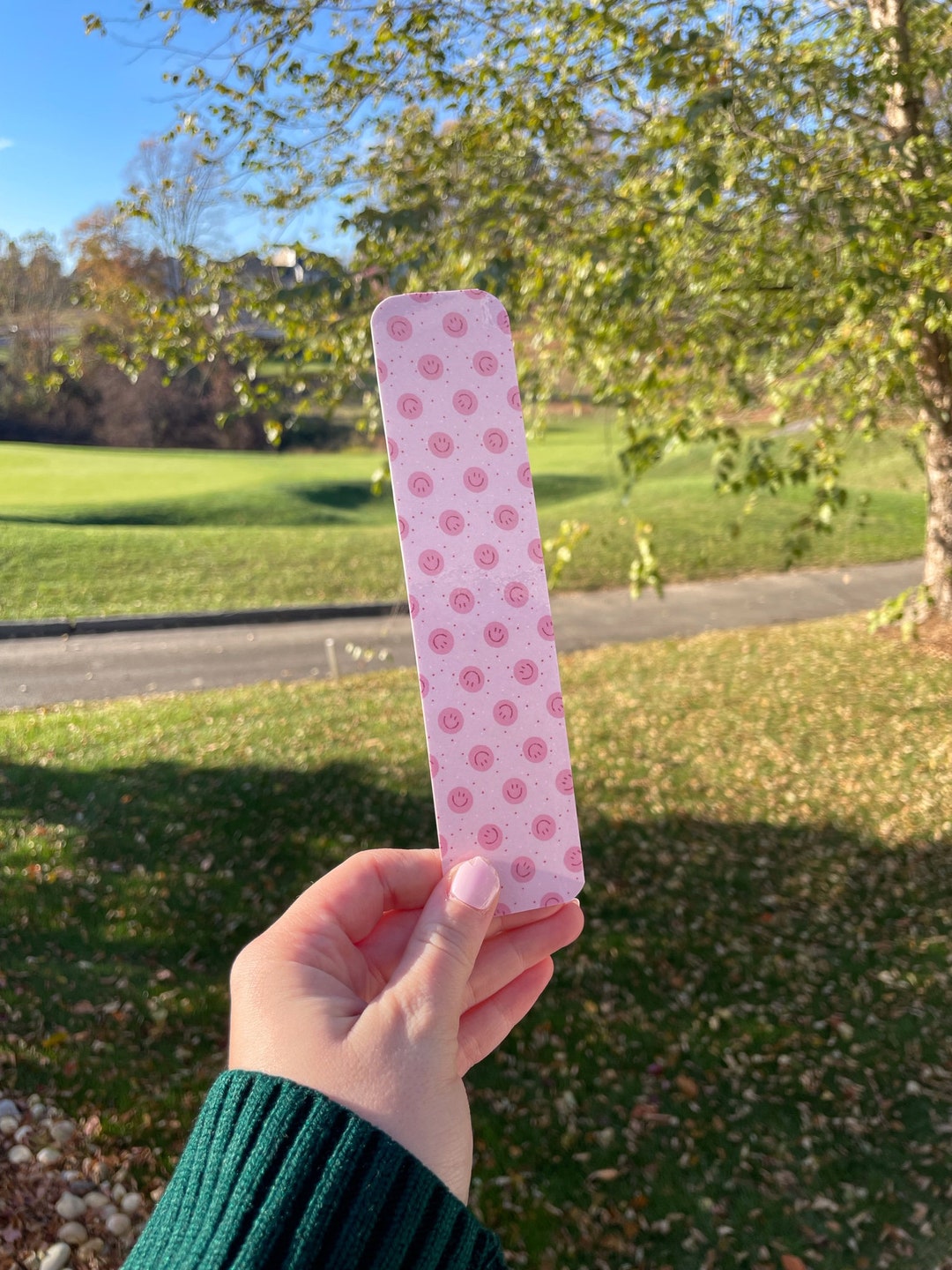 Hand Drawn Smiley Face Bookmark - Etsy