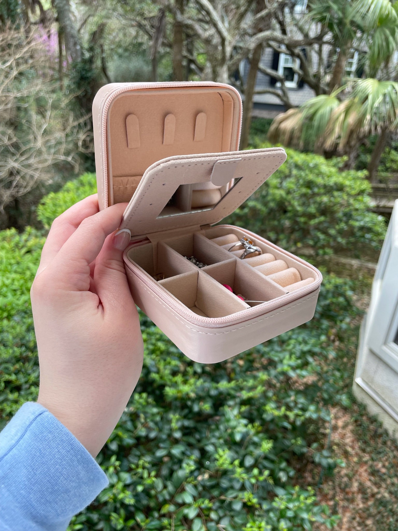 Monogramed Mini Travel Jewelry Holder - Etsy