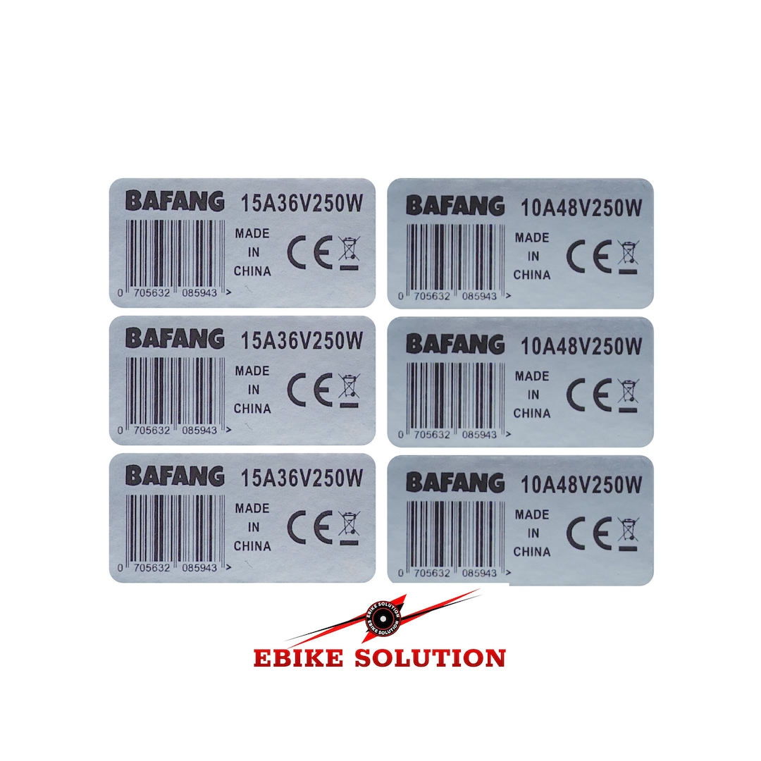3x Motor Sticker Decal Bafang 250w 48V 36V BBS02B BBS01 Ebike Legal ...