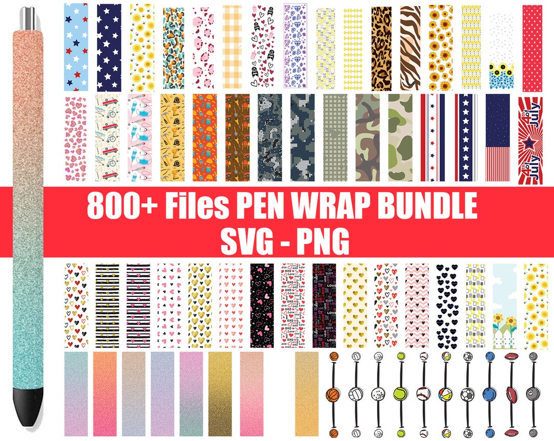 Pencil Wrap Svg Pen Wrap Template Svg Pen Wrap Bundle Svg - Etsy Ireland