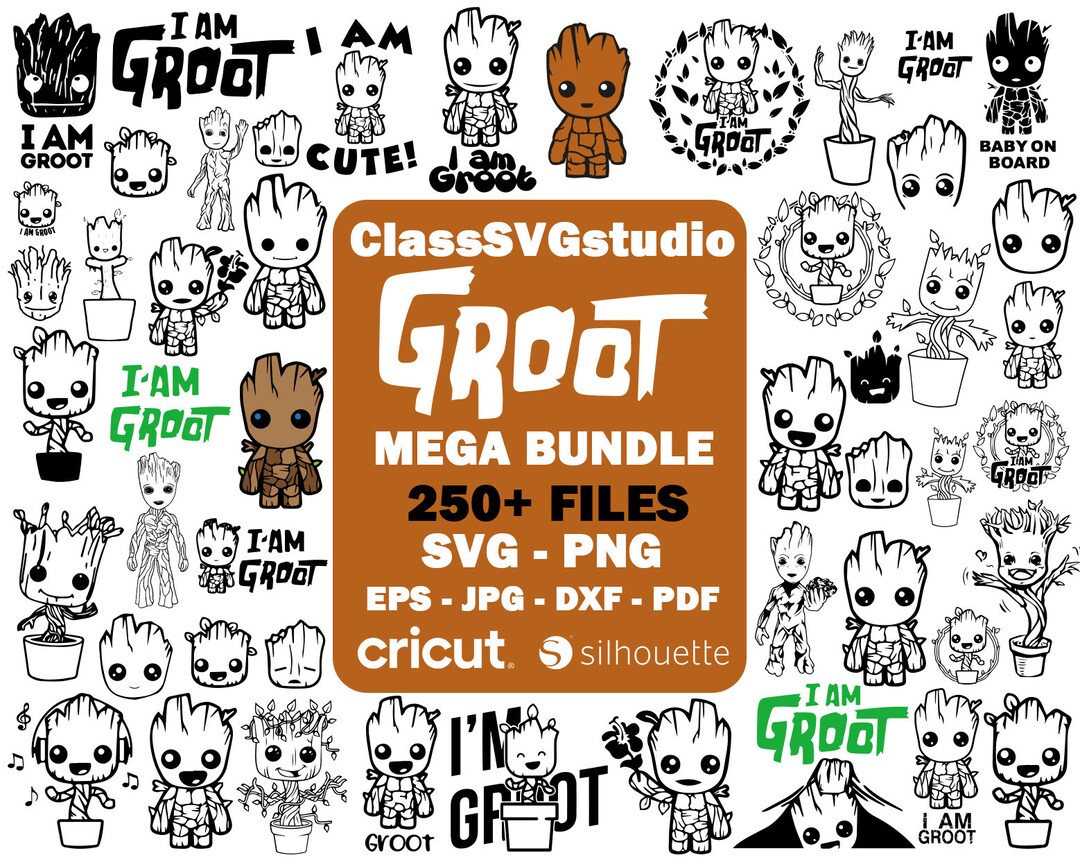Groot SVG Bundle groot svg für Cricut groot png i am groot - Etsy ...