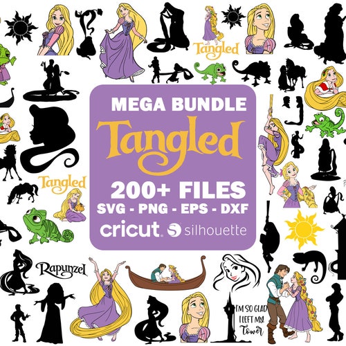Tangled SVG Bundle Rapunzel Svg Princess Svg Cricut Cut - Etsy